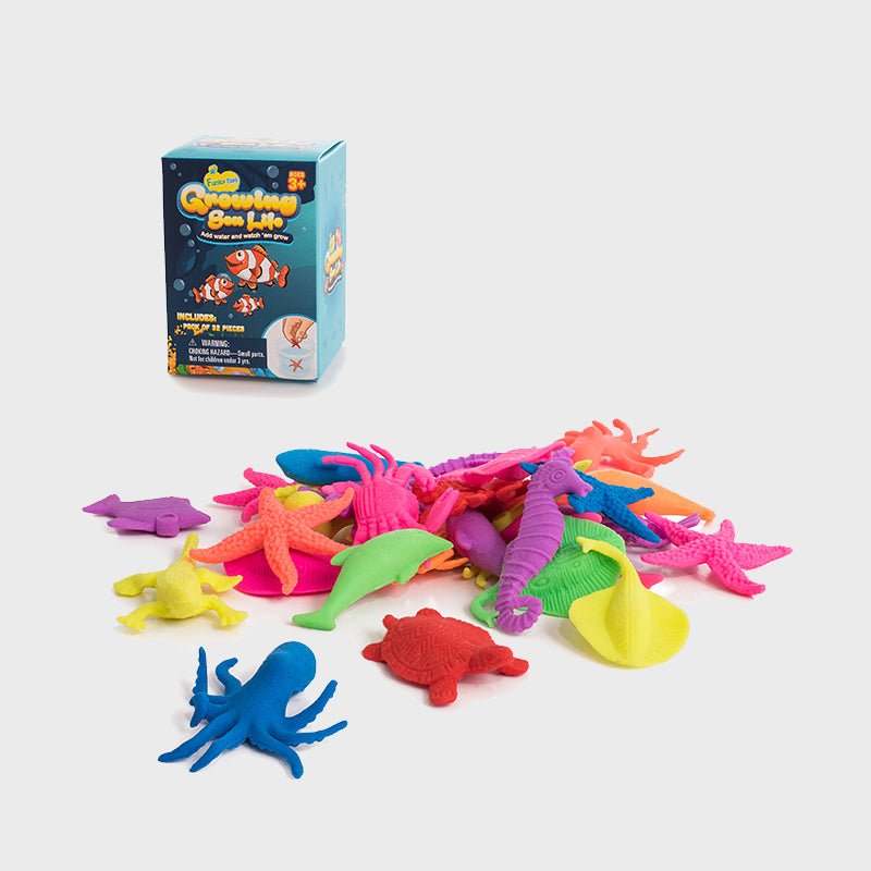 Water Growing Sea Creatures Animals - 32 Pack | Funky Toys – Ipidipi Toys